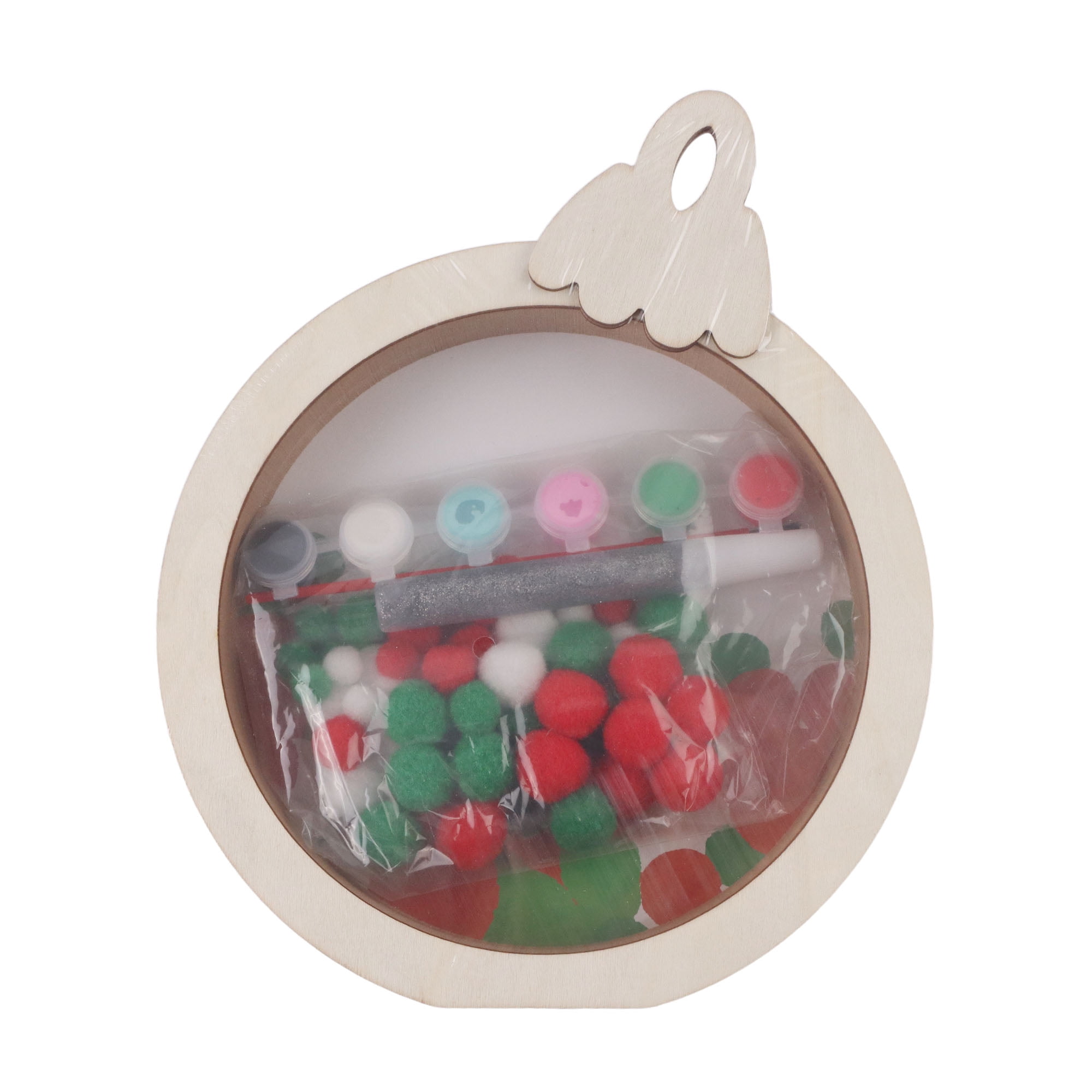 Holiday Time Fillable Ornament and Paint Kit, 9.87 x 9.76 x 1.26 Inch ...