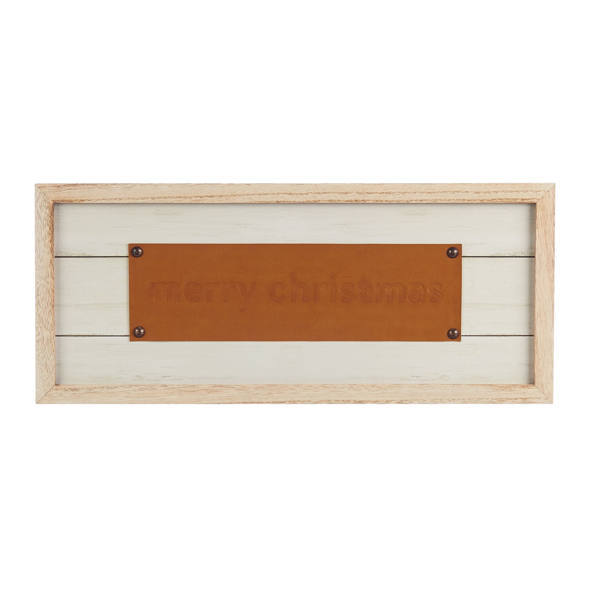 Holiday Time Framed Hanging Sign Decoration, Merry Christmas - Walmart.com