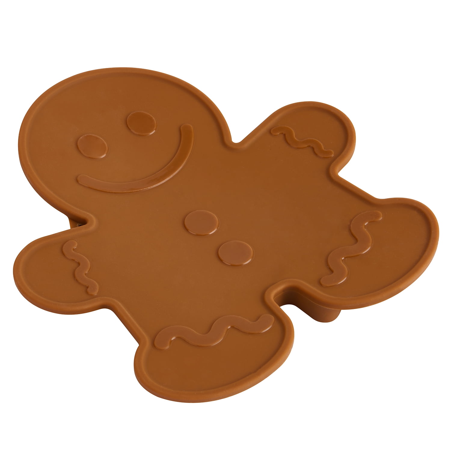 Holiday Time Gingerbread Boy Silicone Spoon Rest, Brown - Walmart.com