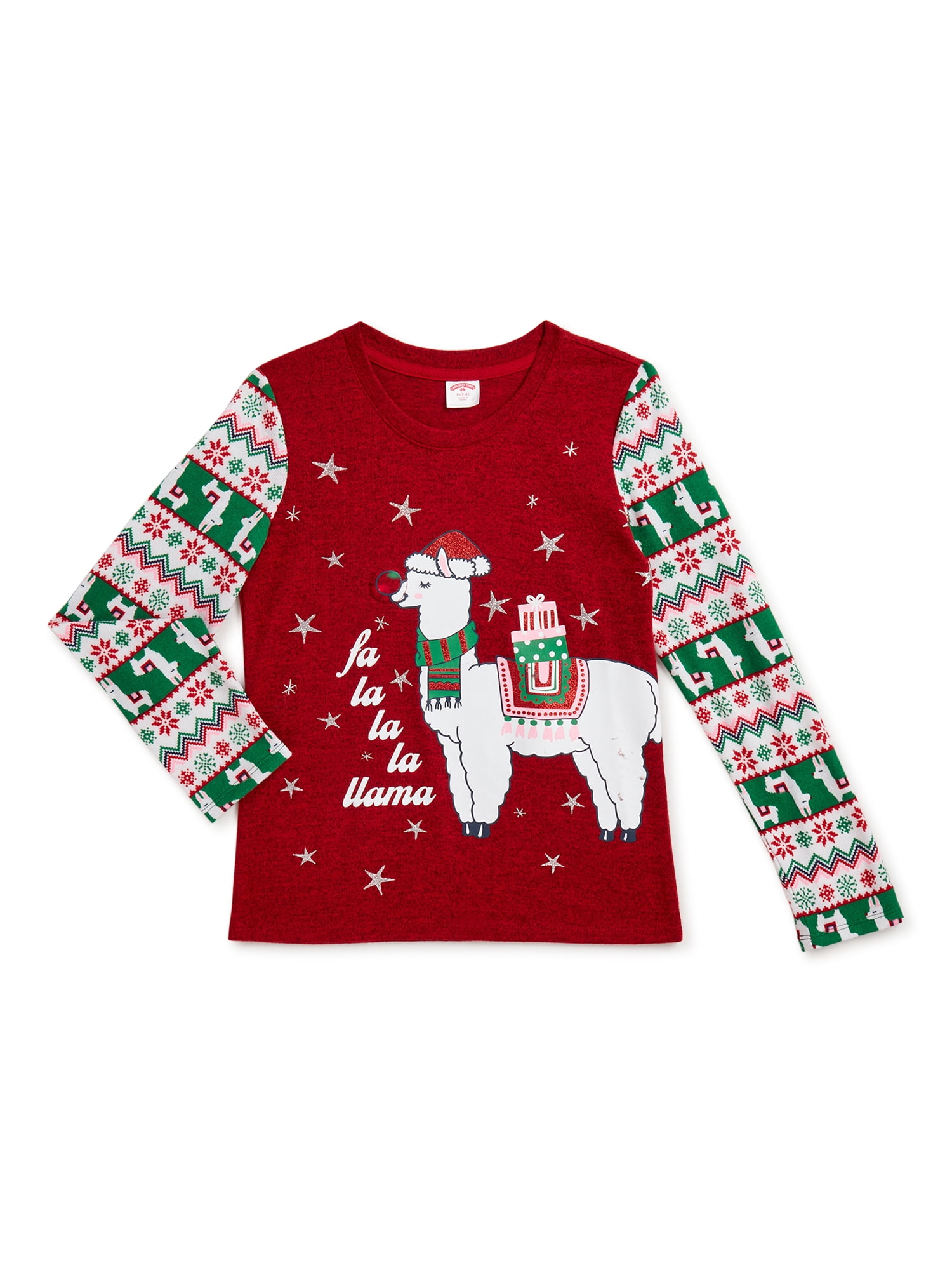Holiday Time Girls Embellished Christmas Sweater Sizes 4 18 And Plus
