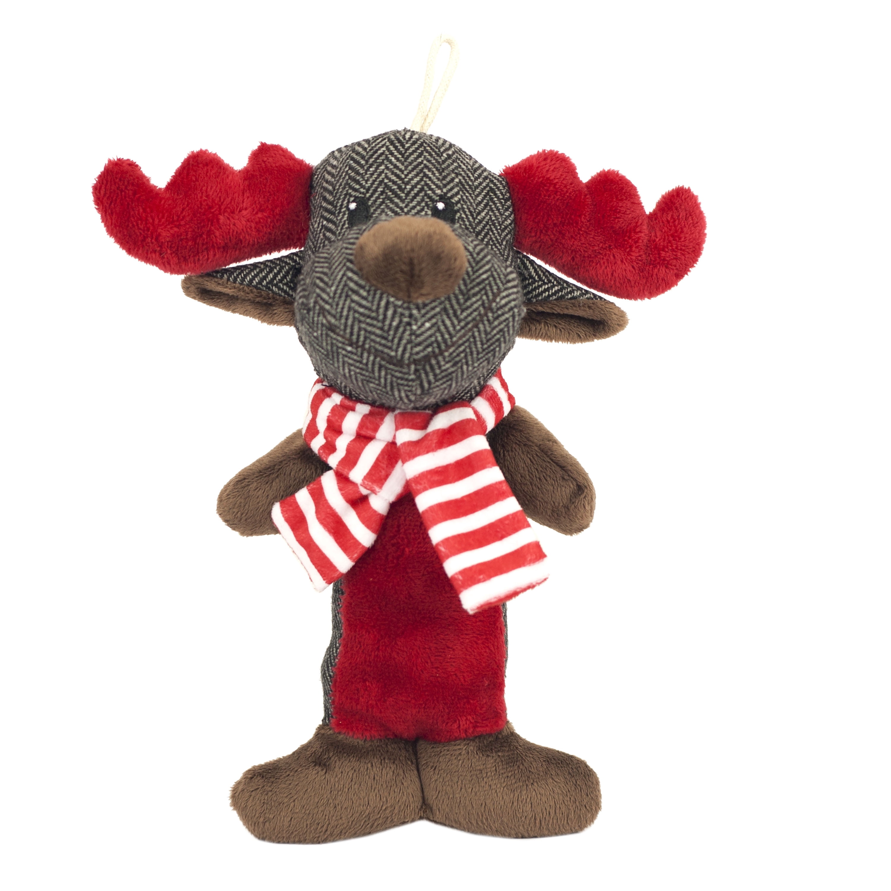 Holiday Time Gray Plush Reindeer Stick Dog Toy - Walmart.com