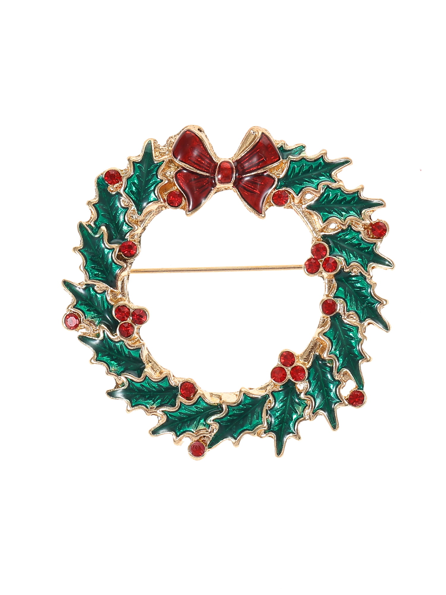 Holiday Time Holiday Wreath Pin for Women, 1 Piece - Walmart.com