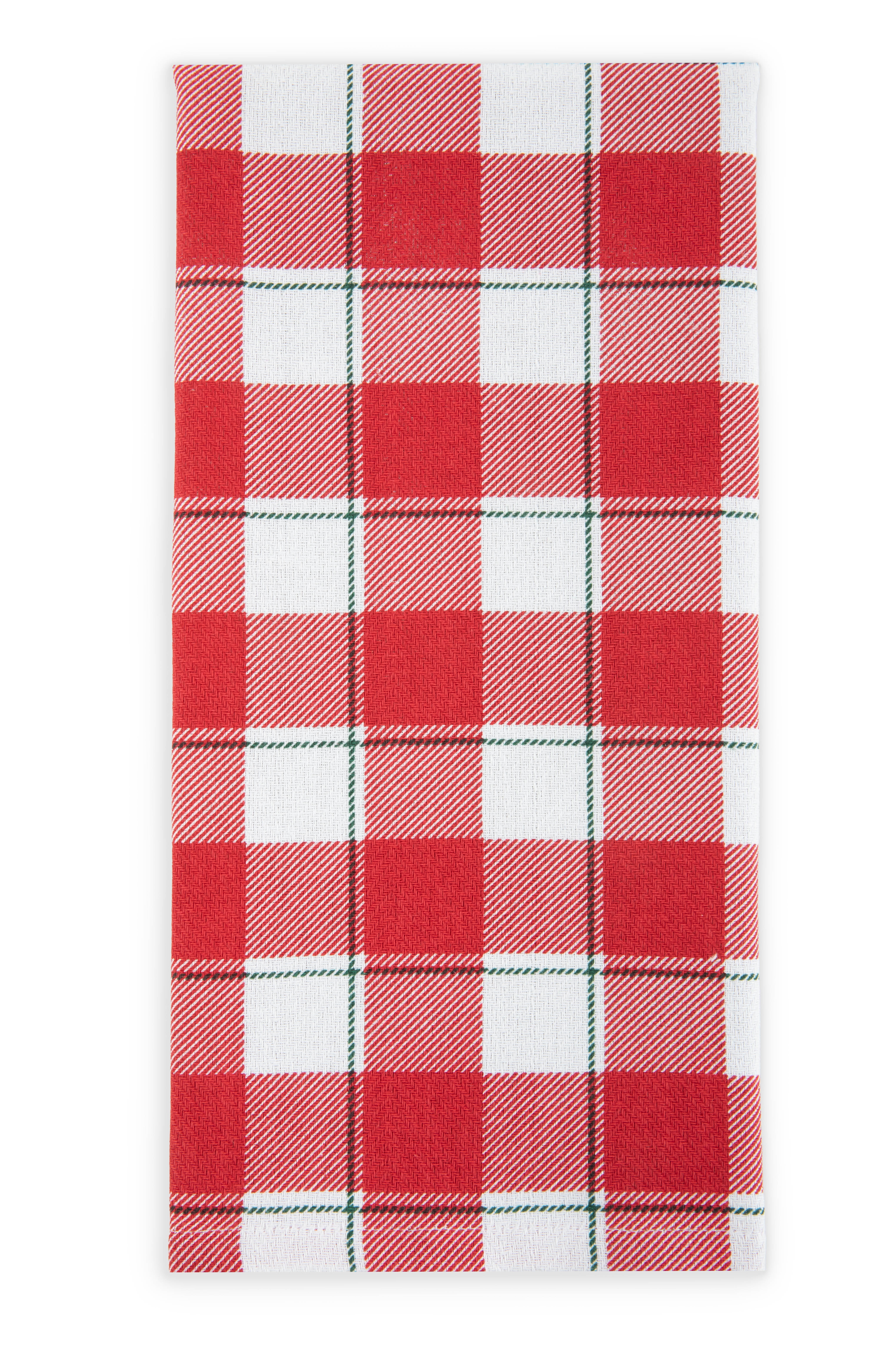 Holiday Time Kitchen Towel Red Gingham - Walmart.com