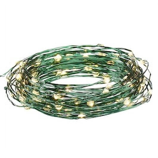 Holiday Time Indoor/Outdoor 33 feet Battery LED Wire Lights - Walmart ...