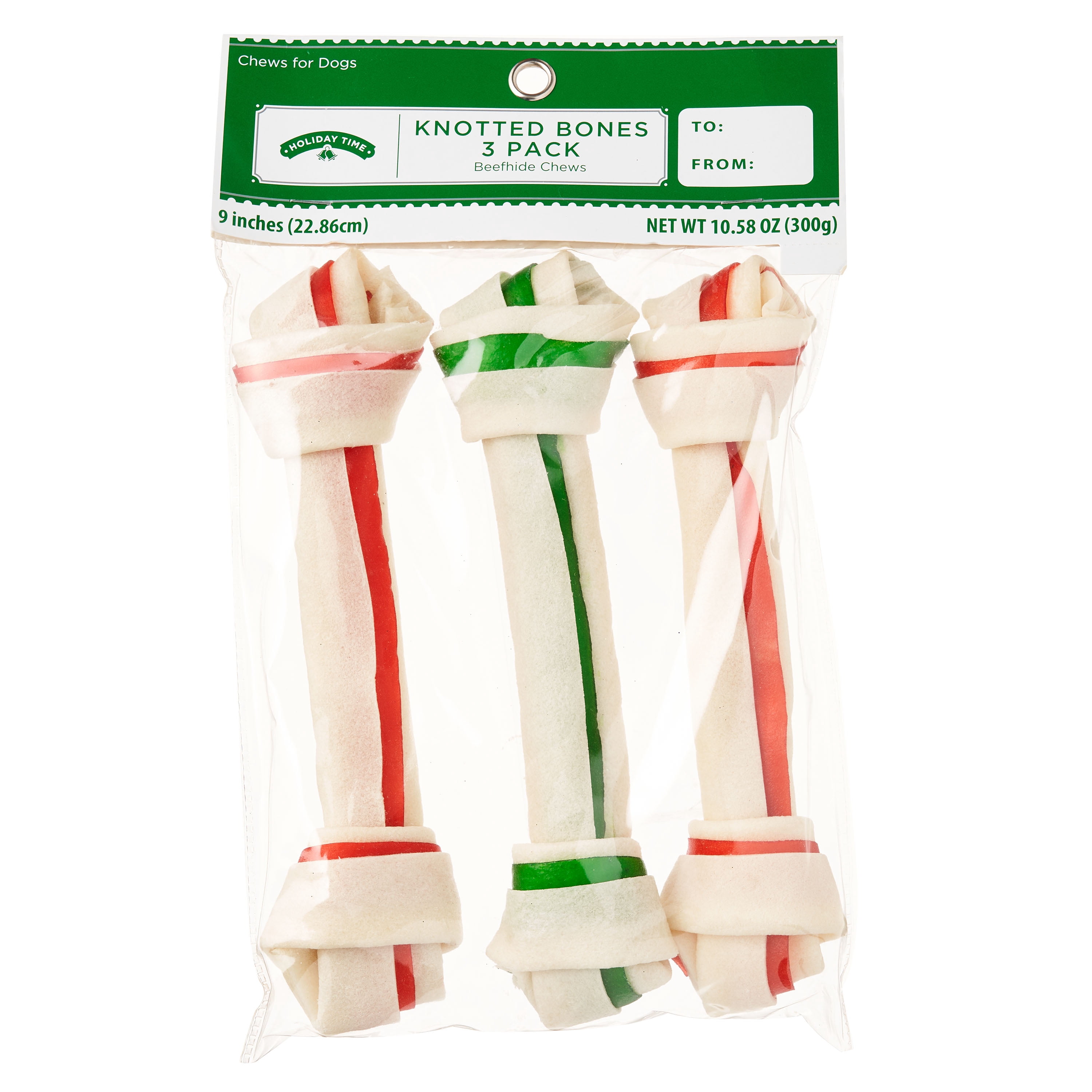Holiday Time Knotted Bones, 10.58 oz, 3 Count - Walmart.com