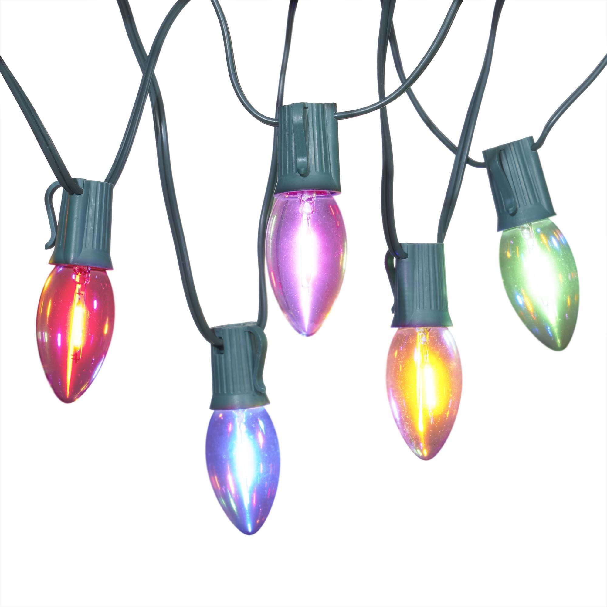 Holiday Time LED Glass C9 10CT Commercial Grade Brightness Multi Color ...