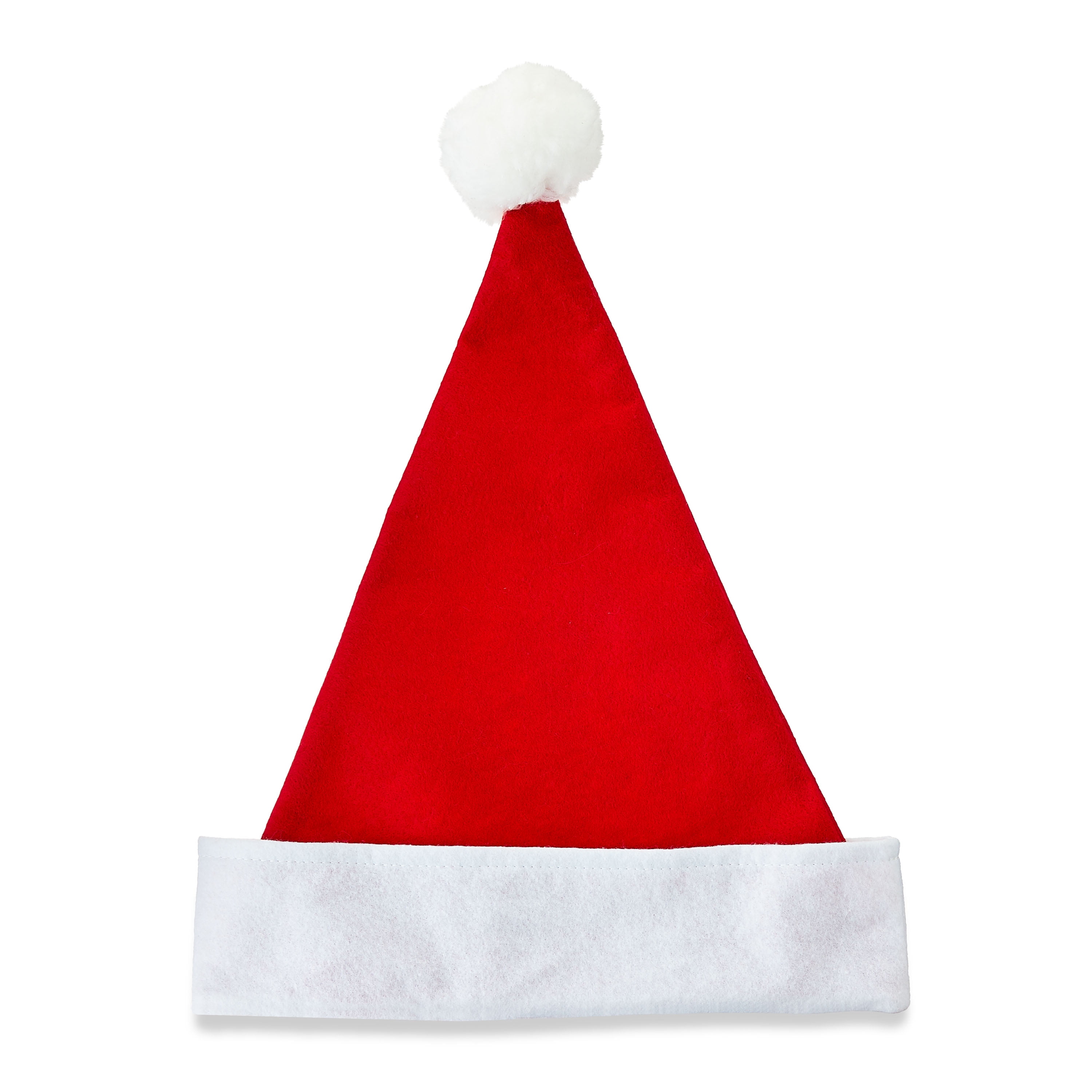 Brandclub - Red & White Felt Santa Hat, Large, by Holiday Time