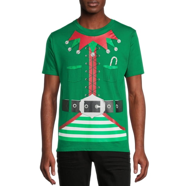 Holiday Time Men's Elf Formal Wear Graphic Tee - Walmart.com Holiday Time Men's Elf Formal Wear Graphic Tee - Walmart.com