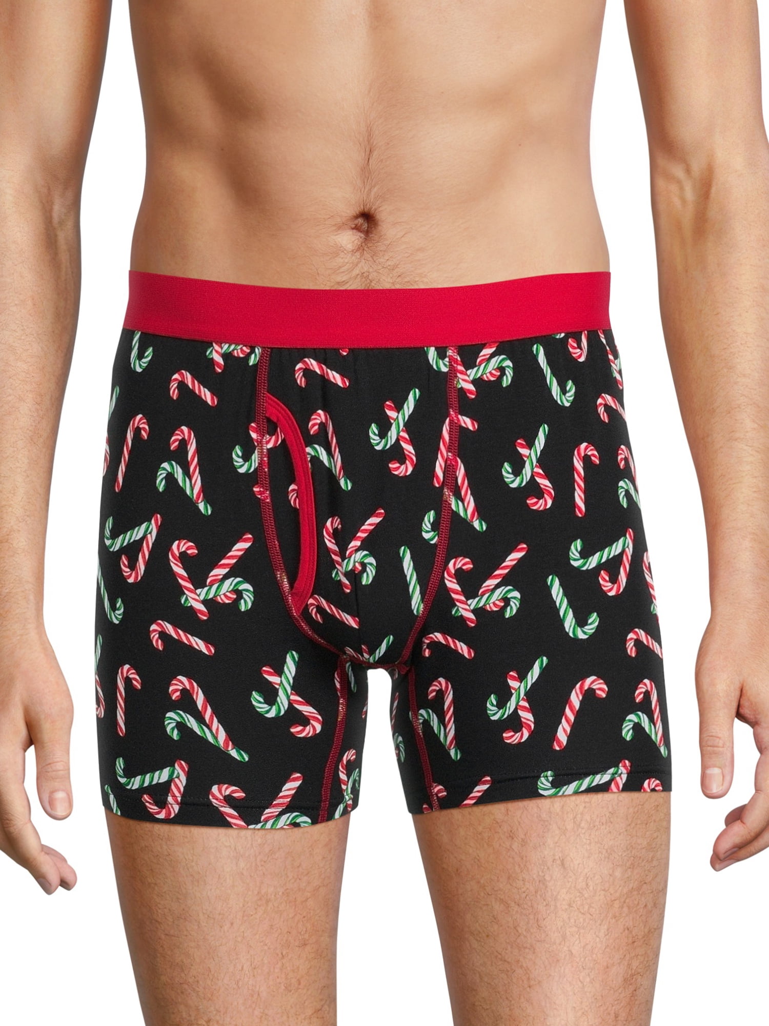 Holiday Time Men's Christmas Boxer Briefs, Stretch Cotton, Sizes S-XL ...