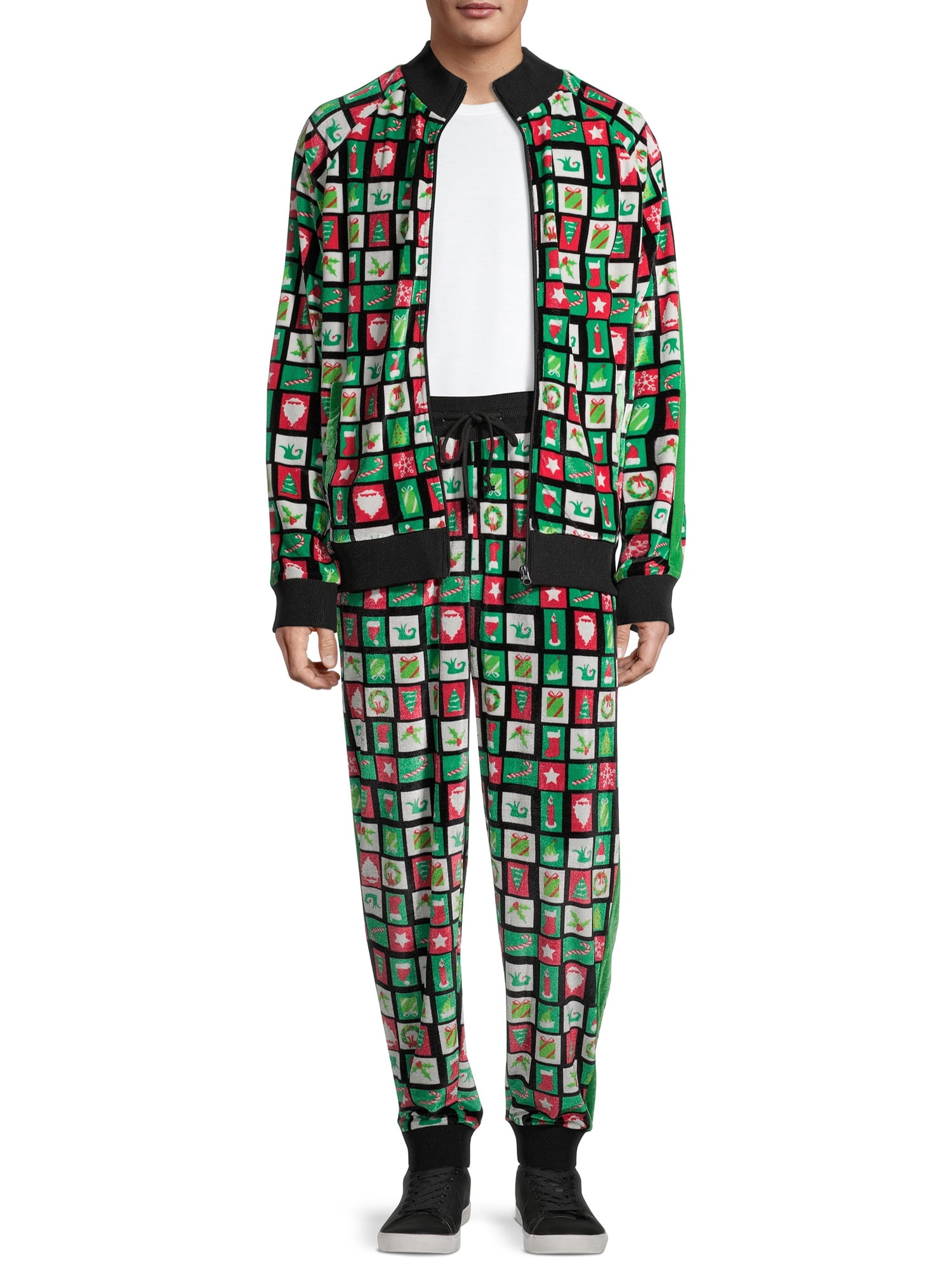 Holiday Time Men's and Big Men's Tracksuit Set, 2-Piece - Walmart.com