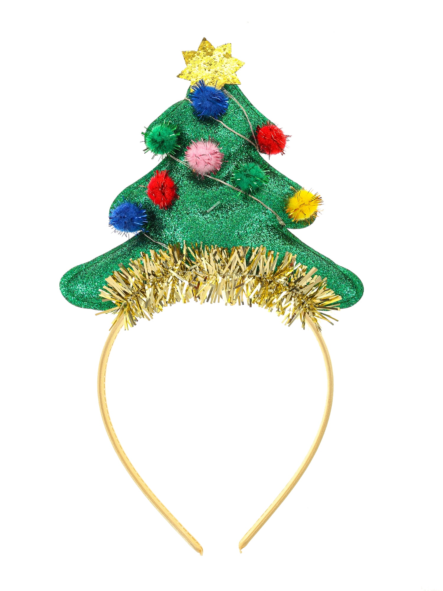 Christmas Tree Headband - Festive Light-Up Headband - Walmart.com
