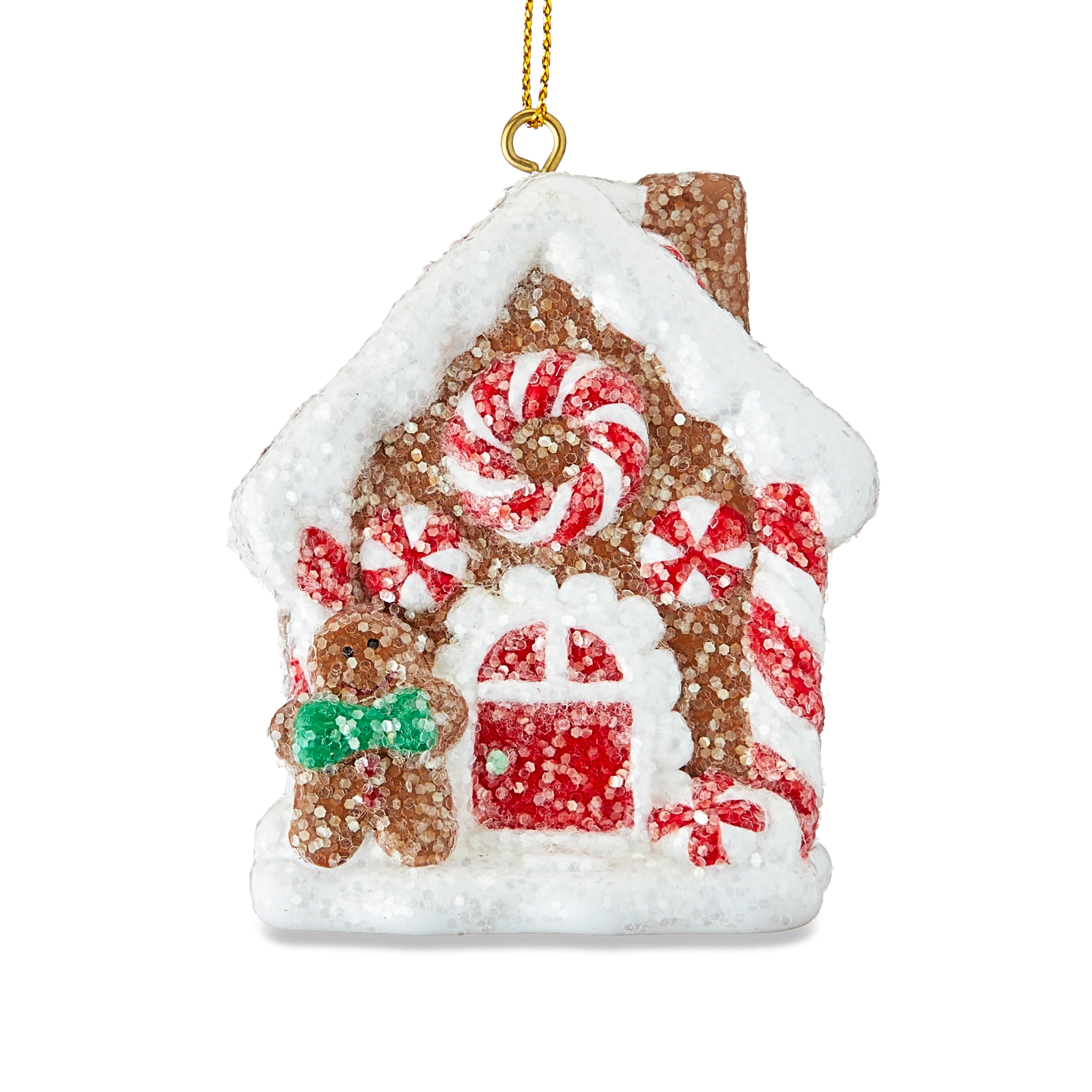 Gingerbread House Christmas Ornament, 3.15 in, by Holiday Time ...