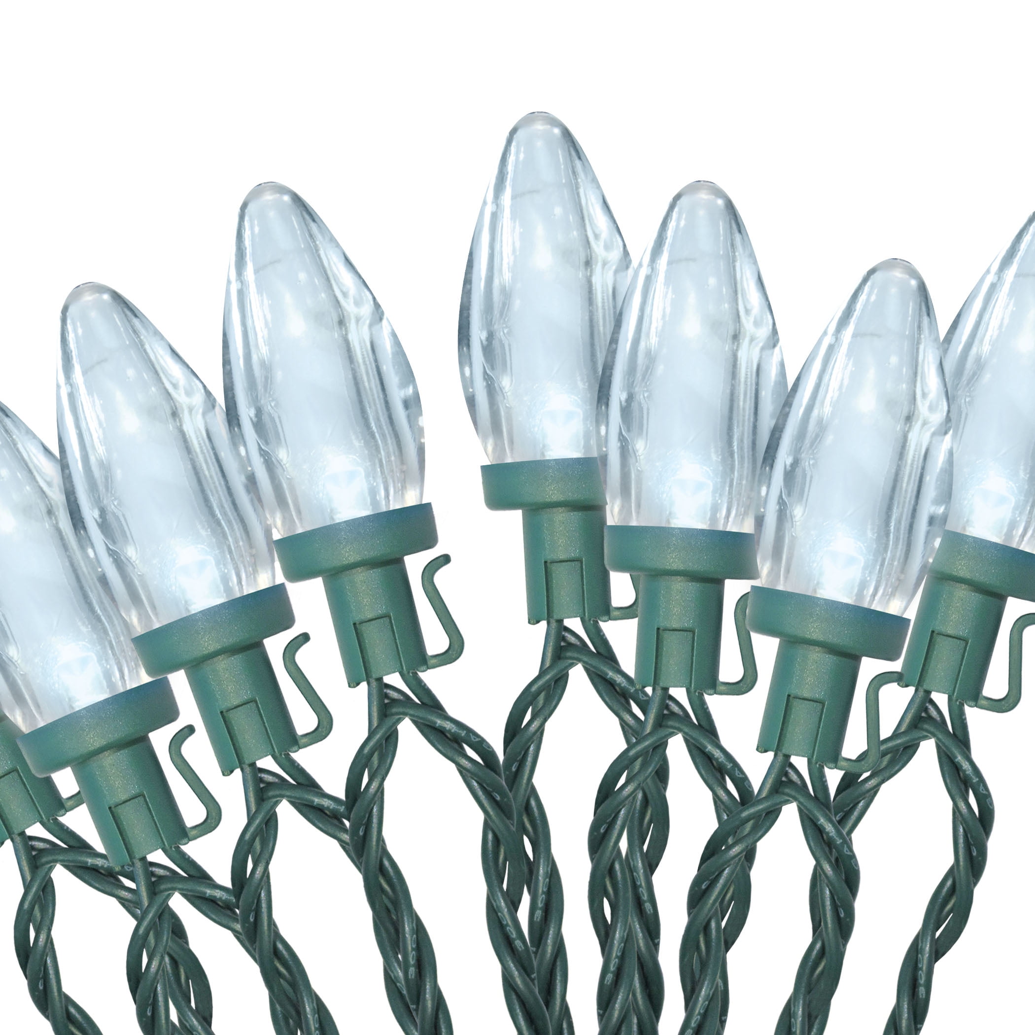 Holiday Time Pro Decorator Series Cool White LED Holiday String Lights ...