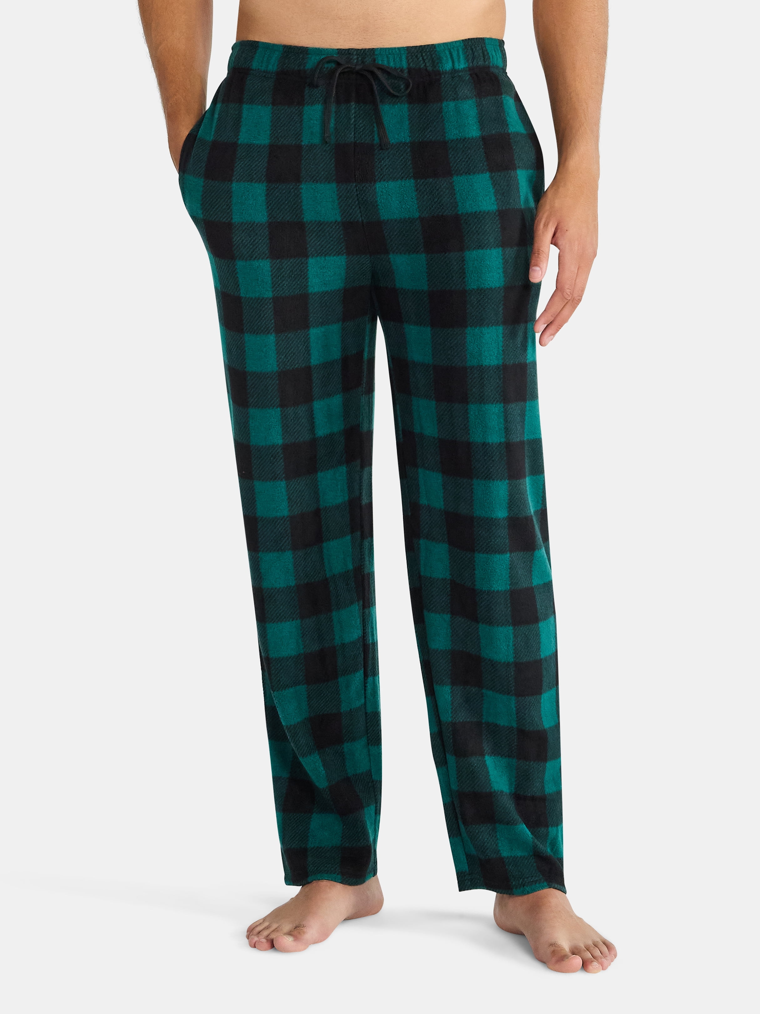 Holiday Time Men's Rolled Sleep Pants with Pockets, Size S-2XL ...