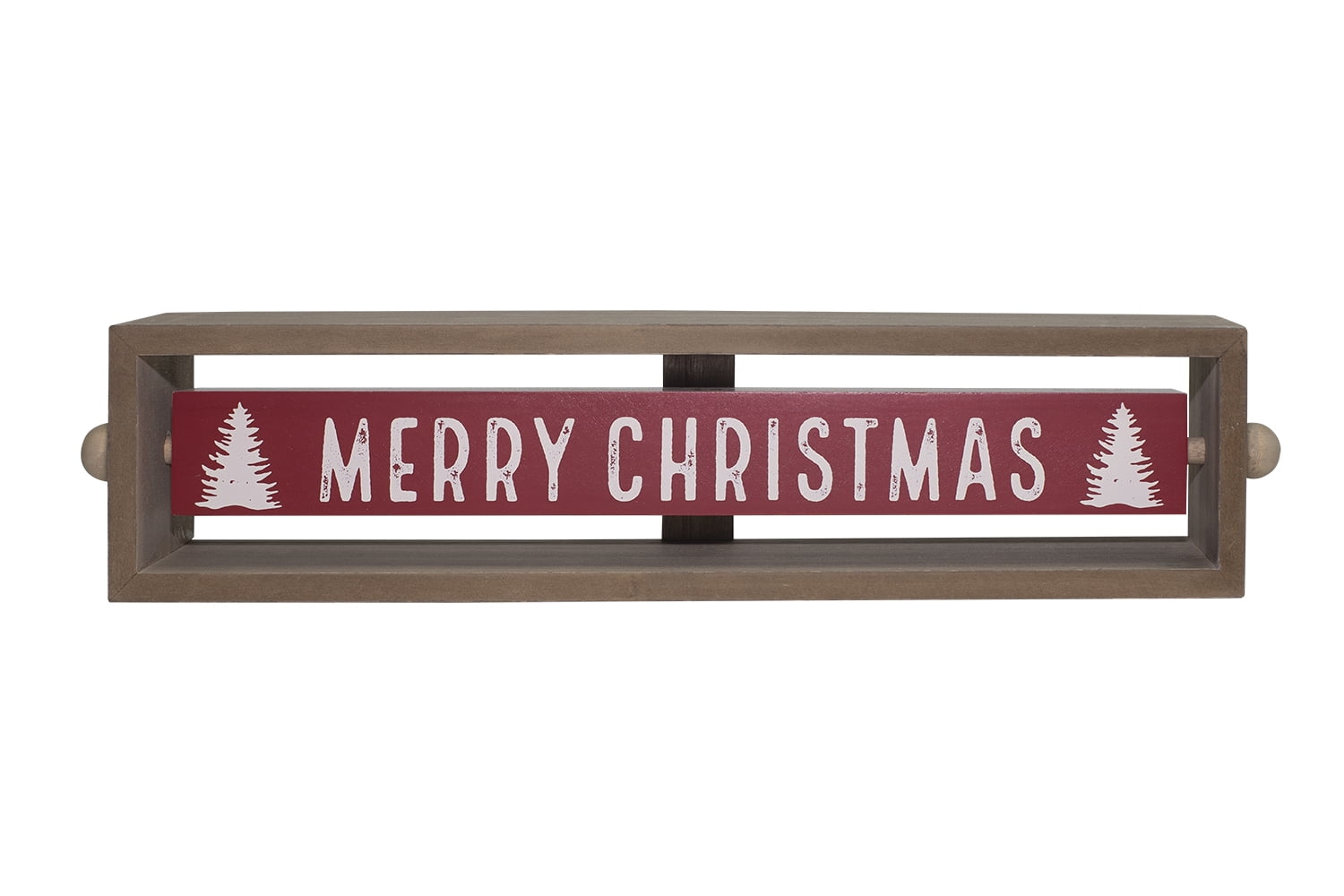 Holiday Time Rotating Wood Sentiment Block - Walmart.com