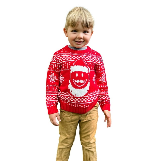 Holiday Time Toddler Boys Christmas Sweater, Sizes 2T-5T - Walmart.com