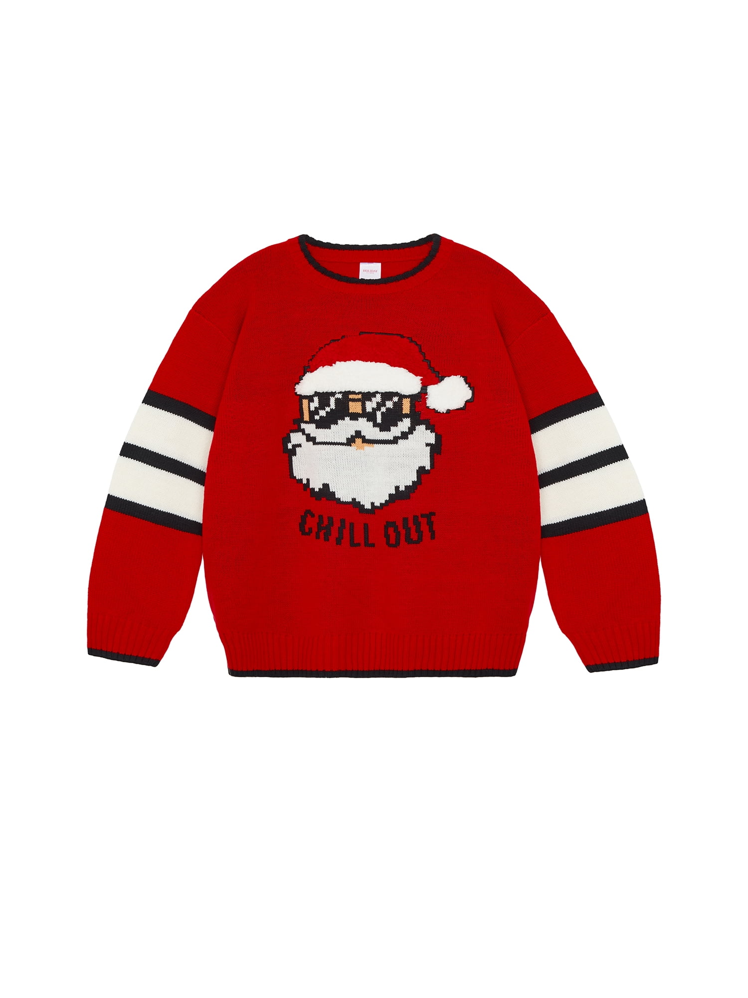 Holiday Time Toddler Boys Santa Chill Out Christmas Sweater, Sizes 12M ...