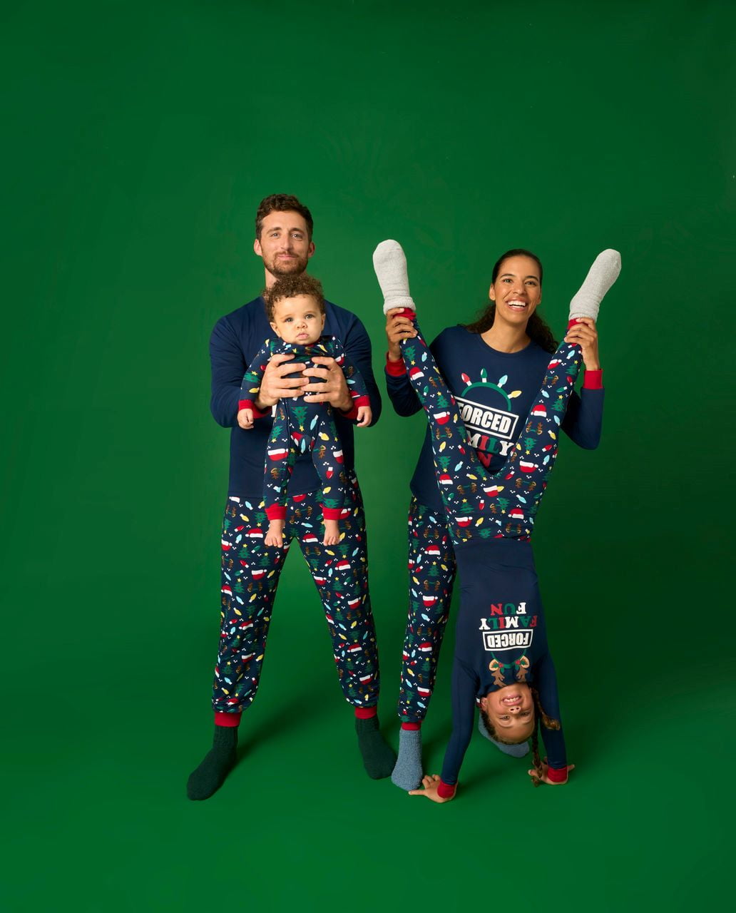 Kids Christmas Matching Family Pajamas Set from Holiday Time, 2-Piece ...