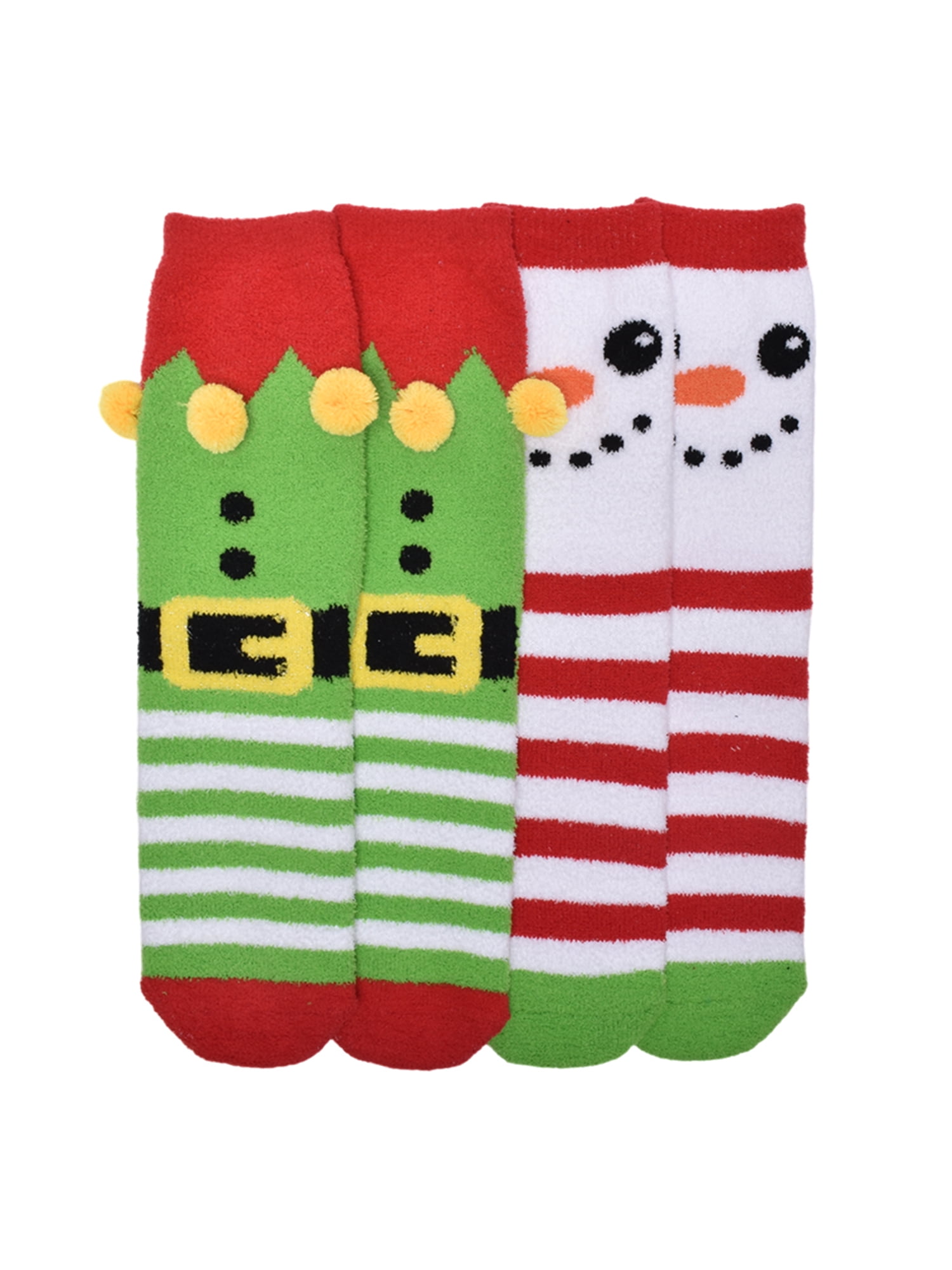 Holiday Time Women's Cozy Crew Socks, 2-Pack, Sock Sizes 4-10 - Walmart.com