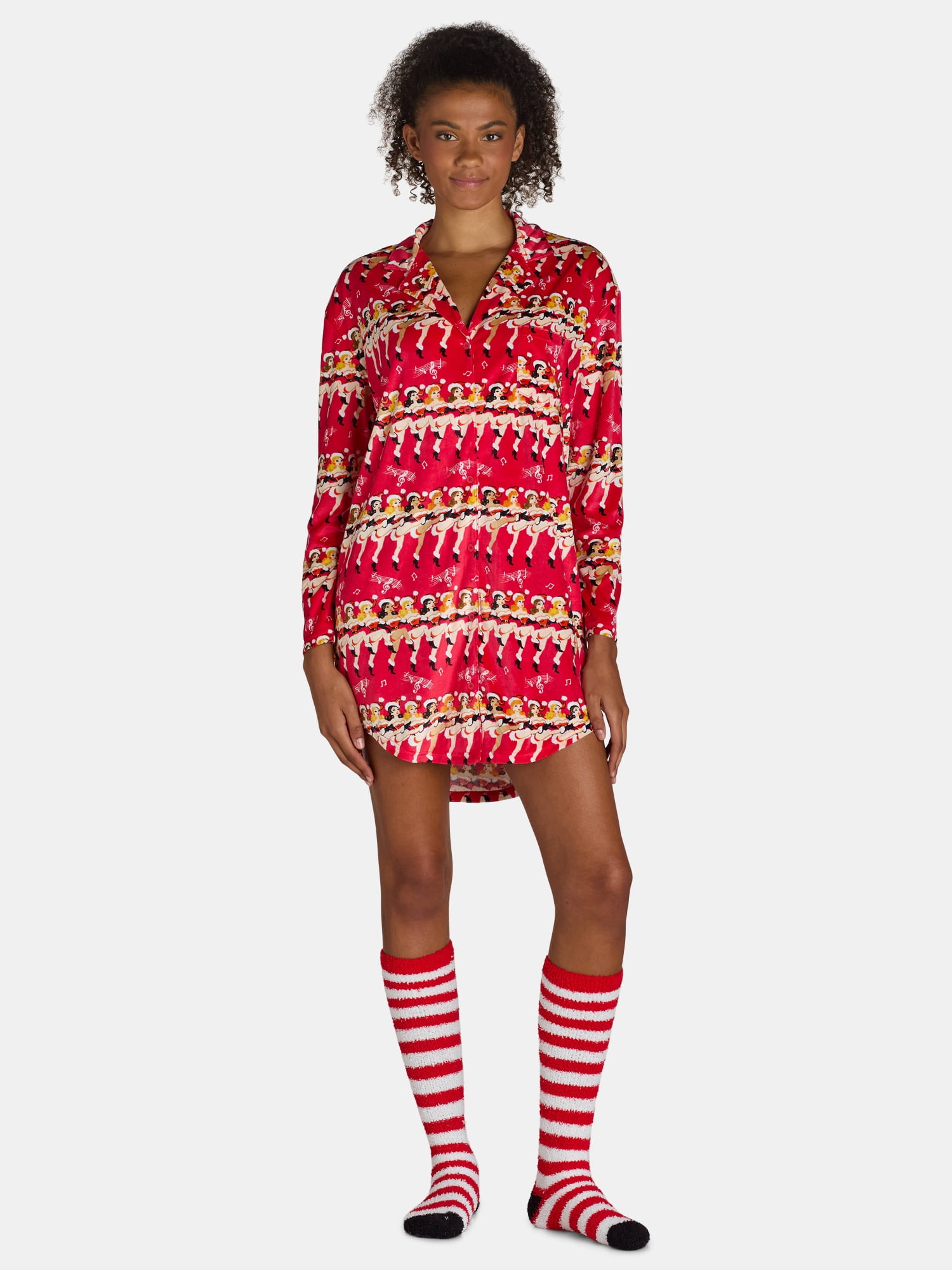 Holiday Time Women’s and Women’s Plus Super Minky Notch Collar ...