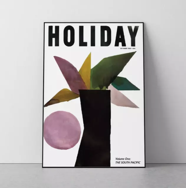 Holiday, Travel Poster, 1960, George Giusti, Mid Century, Vintage ...