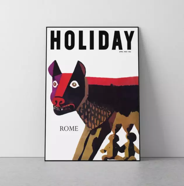 Holiday, Travel Poster, Rome, 1960, George Giusti, Mid Century, Vintage ...
