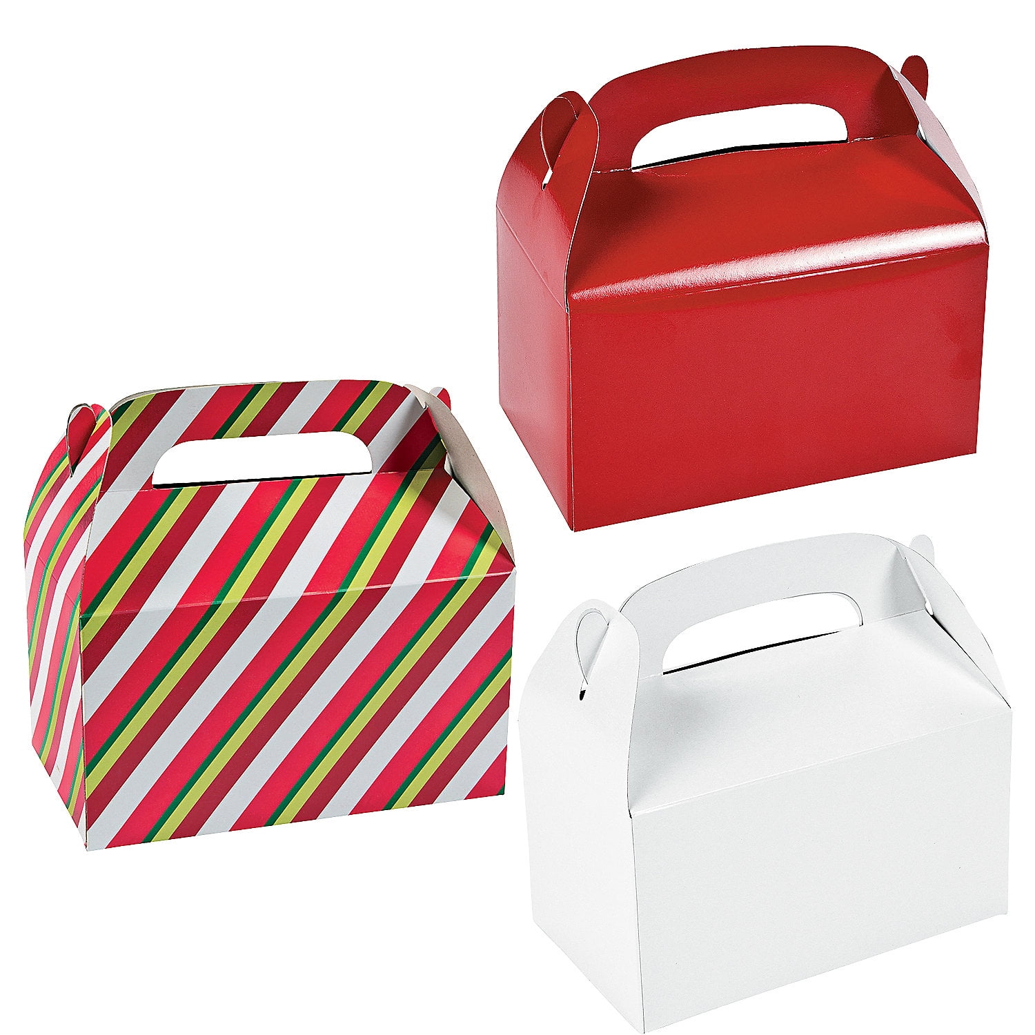 Holiday Treat Box Red, Green & White Assortment Bulk 36 Pc - Walmart.com