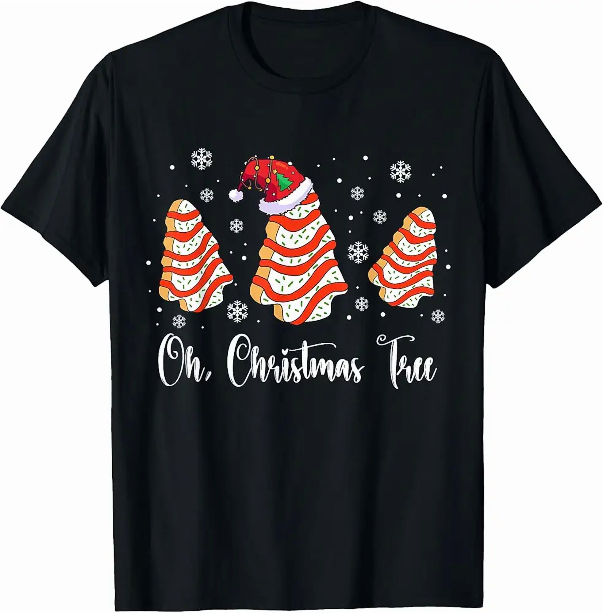 Holiday Tree Cakes Debbie Becky Jen Cute Festive Treat Winter Unisex T ...