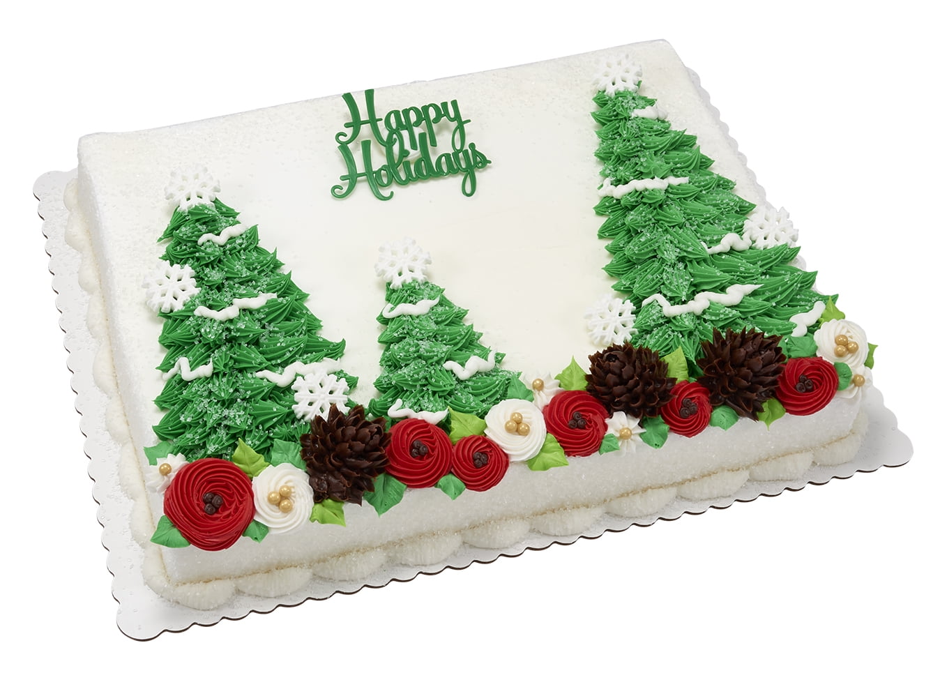 Holiday Trees Sheet Cake - Walmart.com