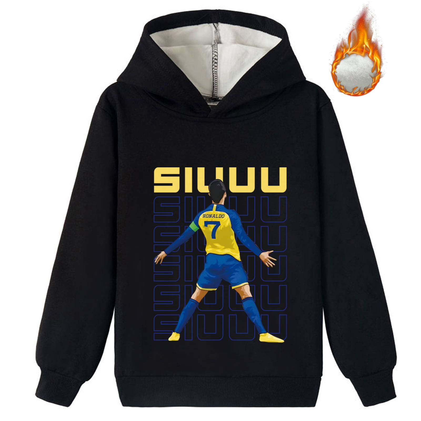 Holiday Trend Sweatshirt Cristiano Ronaldo Fleece Brushed works for ...