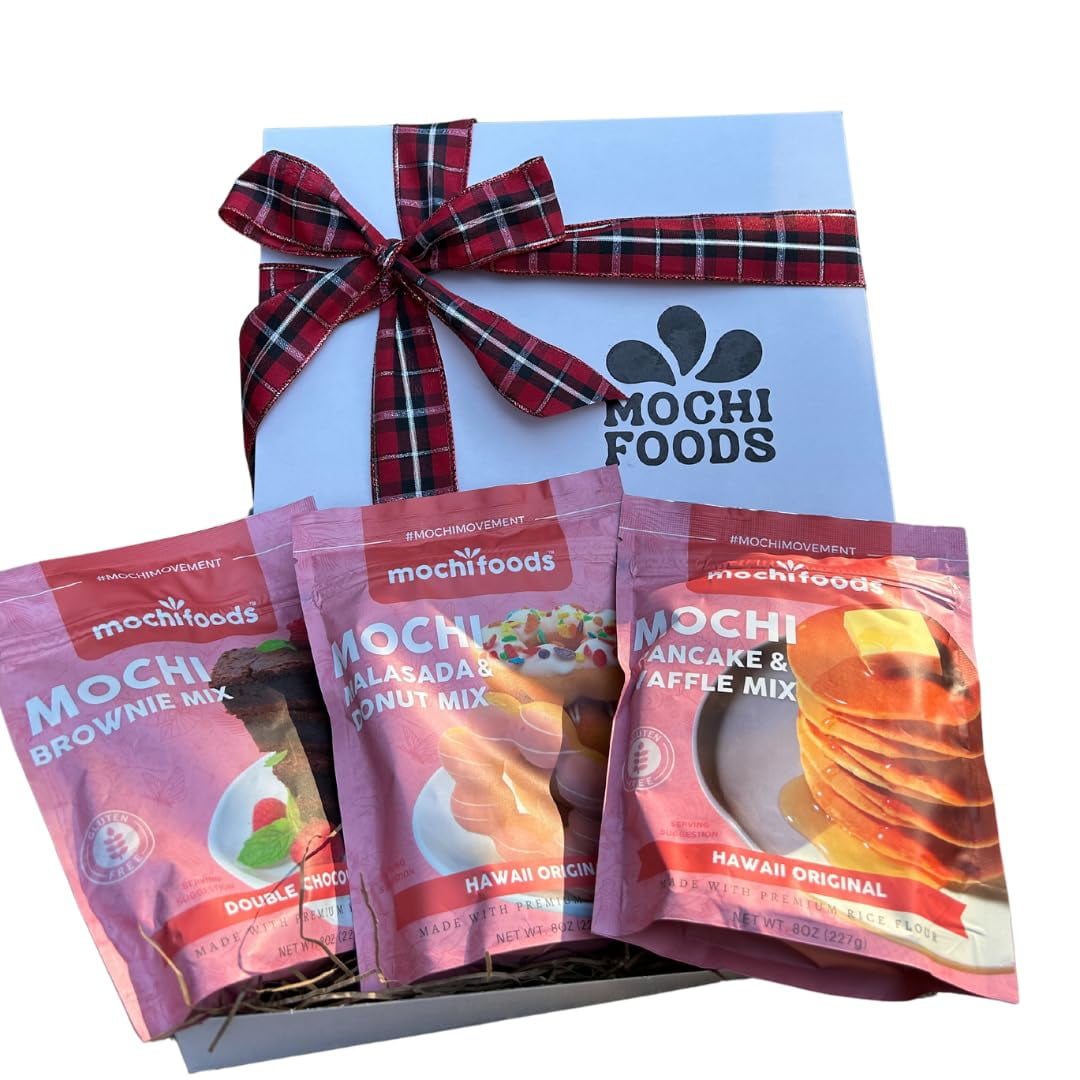 Holiday Trio Gift Pack – 8oz Mochi Donut Mix, 8oz Mochi Brownie Mix ...