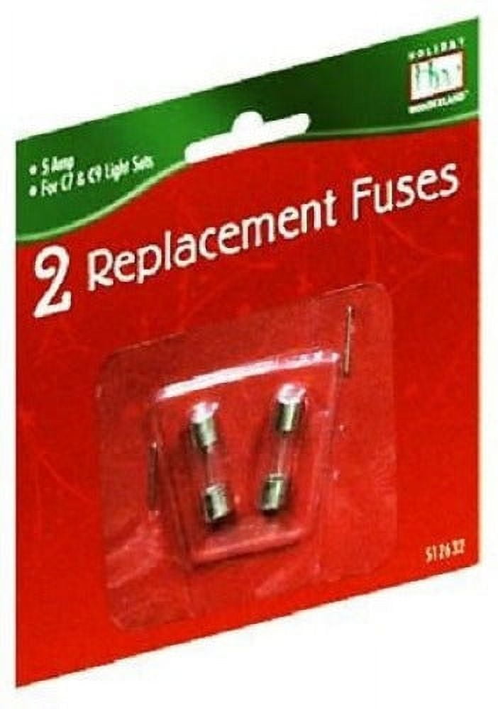 Holiday Wonderland 1015-88 2-Pack of 5 Amp Replacement Fuses for C7 ...