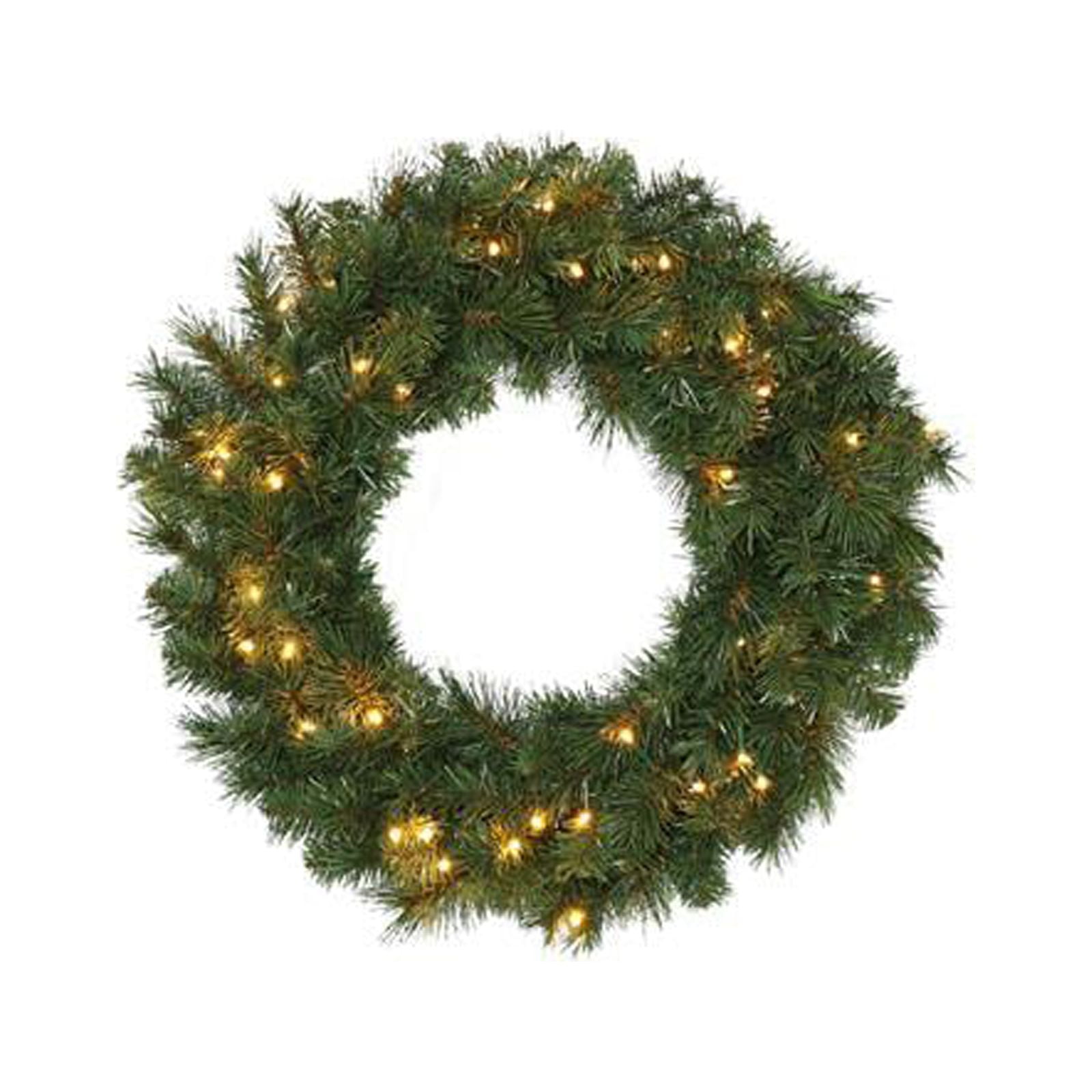 Holiday Wonderland 277-W8208-24LW3K05-JB Christmas Wreath, 50 Warm ...