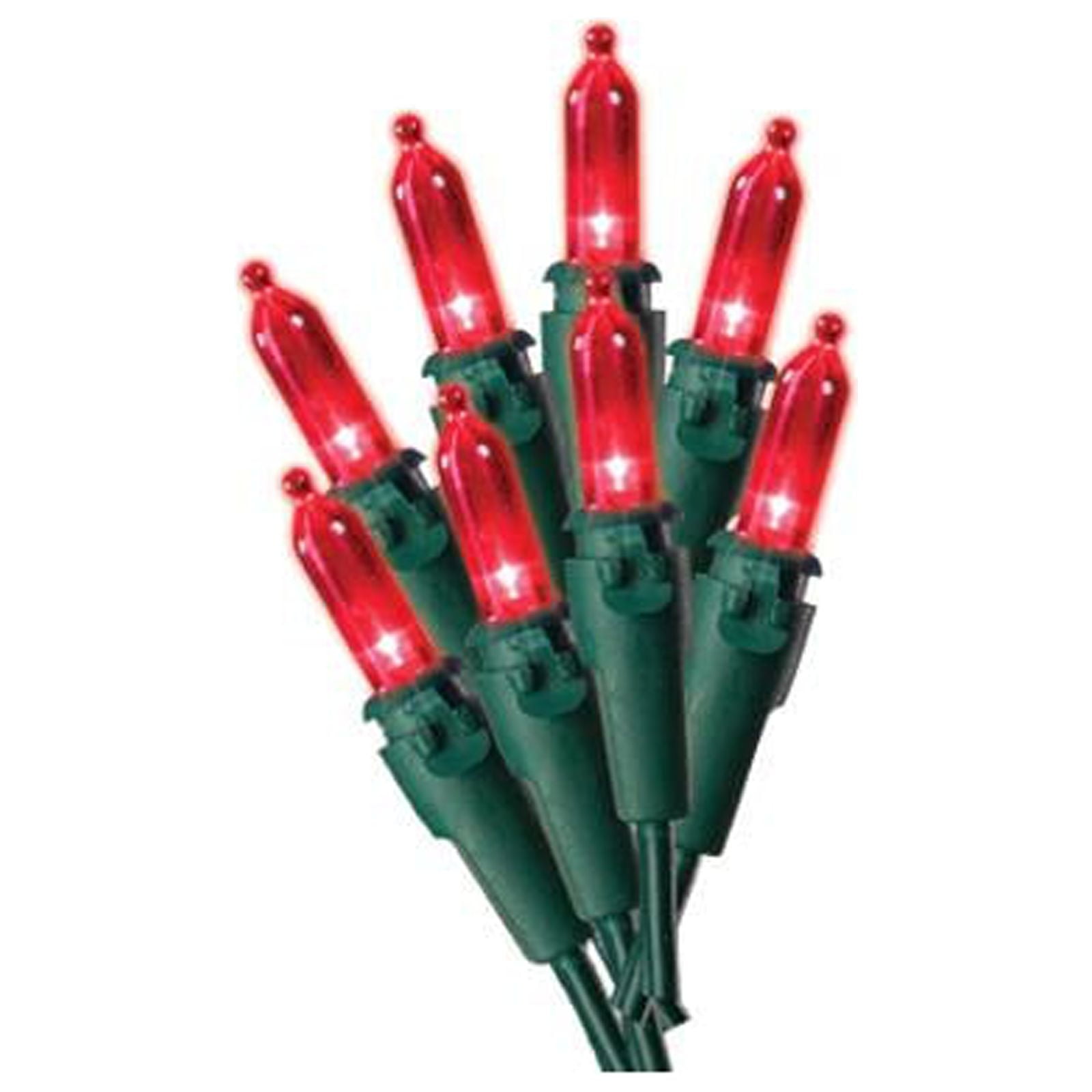 Holiday Wonderland 40833-88A Christmas LED String Light Set, Red, 50 ...