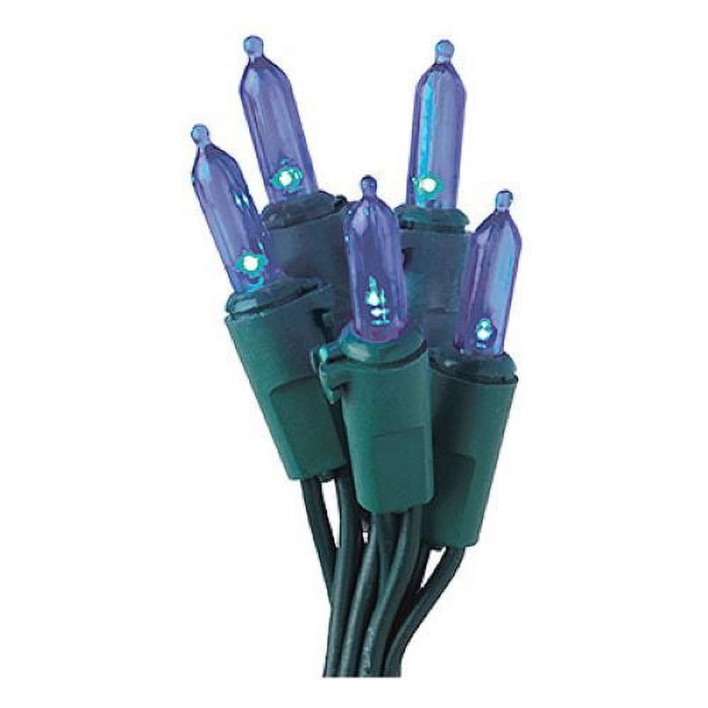 Holiday Wonderland 40844-88A 100-Count Mini LED Blue Christmas Light ...