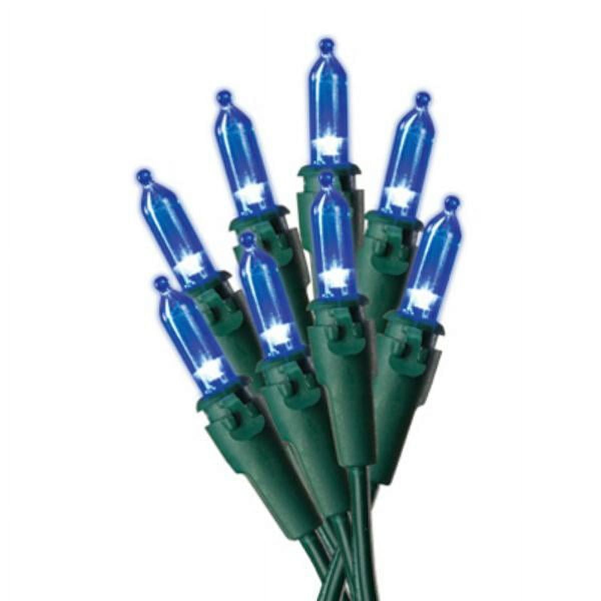 Holiday Wonderland 40844-88A Christmas LED Mini 100-Light Set, Blue, 26 ...
