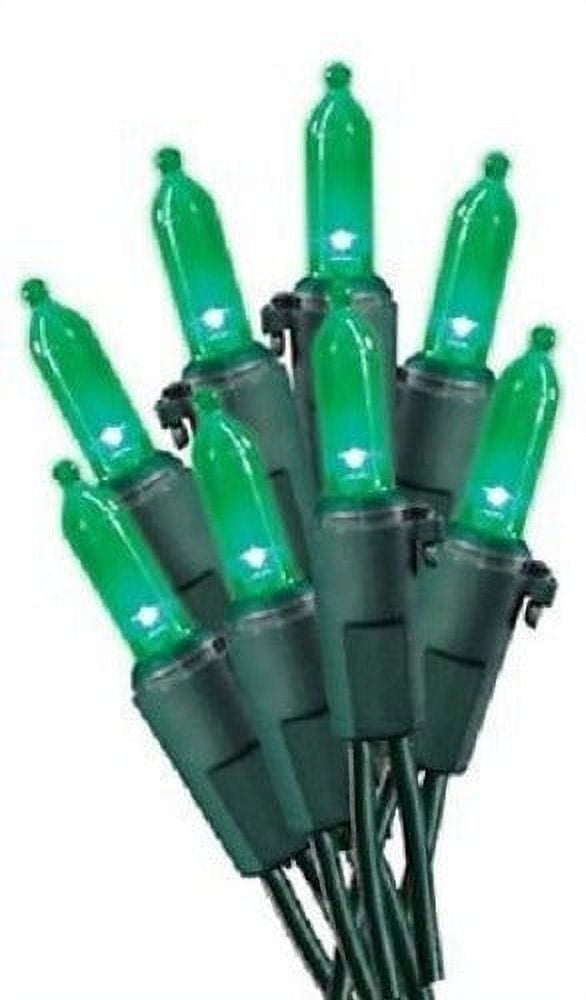 Holiday Wonderland 40845-88A 100-Count Green LED Mini Bulb Christmas ...