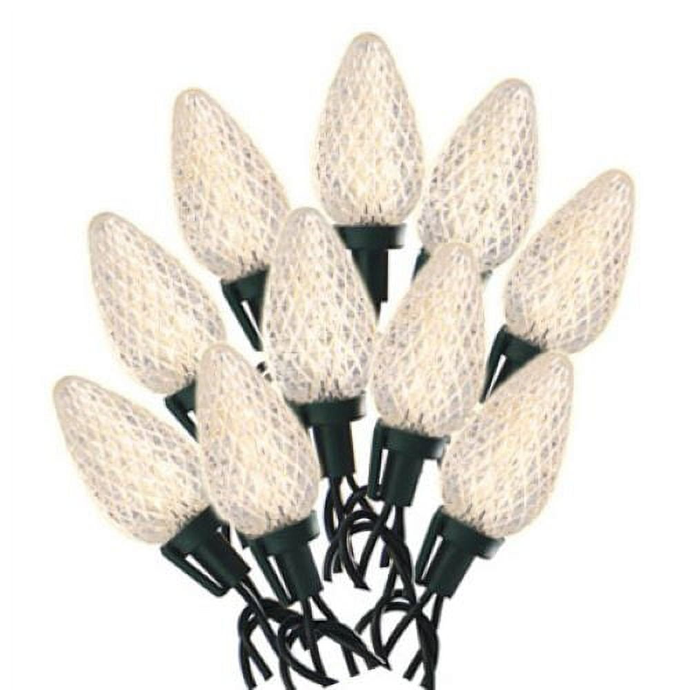 Holiday Wonderland 47662-88A Holiday LED 25-Light C9 Warm White Faceted ...
