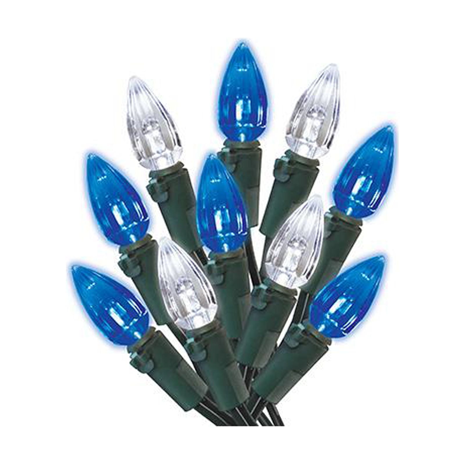 Holiday Wonderland 47704-88A LED 70-Light Set, C3, Cool White & Blue ...