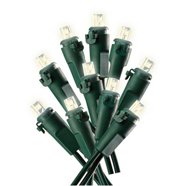 Vickerman 70 Light LED Red and Pure White Lights, Green Wire M5 Icicle ...