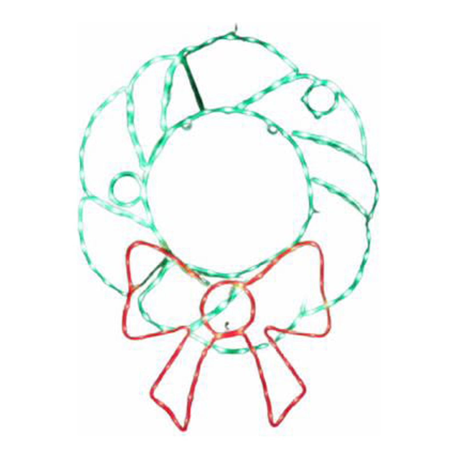 Holiday Wonderland FCB-XM-OX0046 LED Tape Light Wreath, 36 In ...