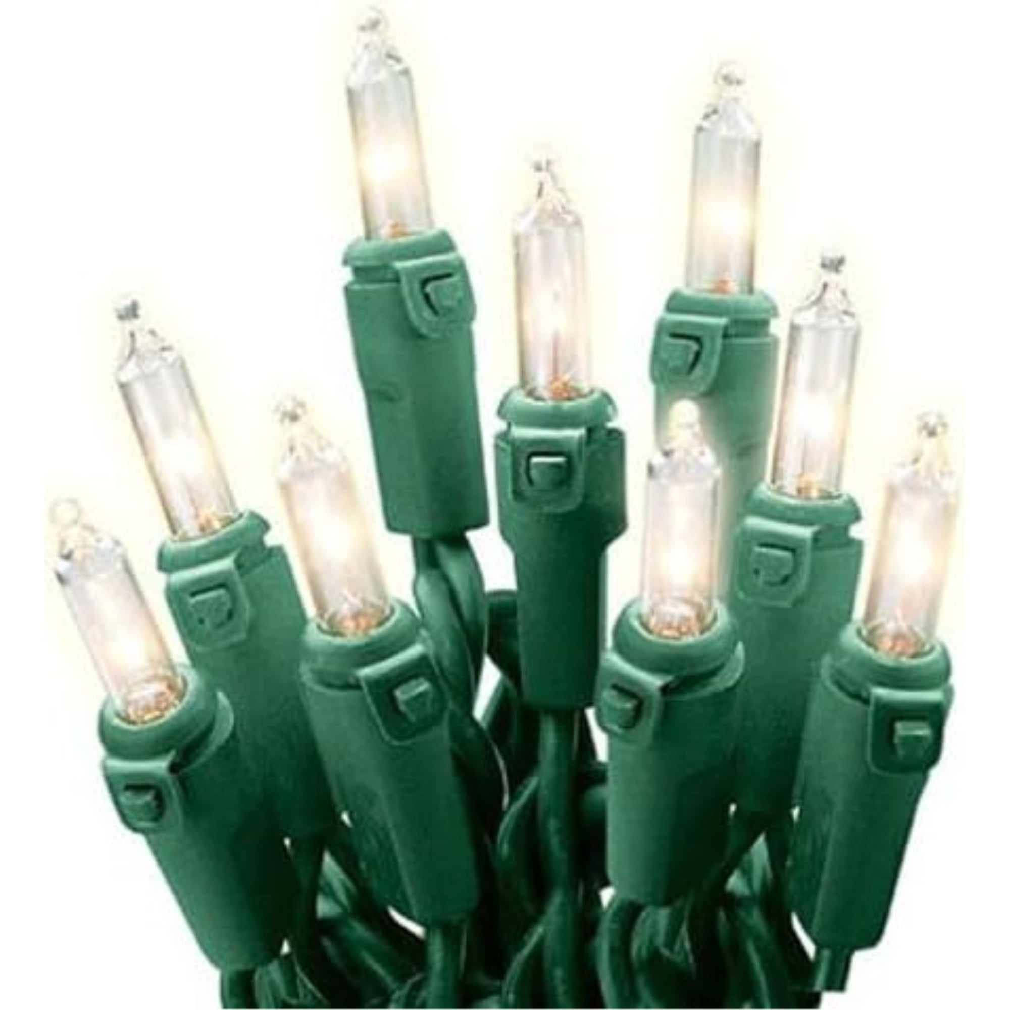 Holiday Wonderland Indoor/Outdoor Mini Clear Christmas String Lights ...