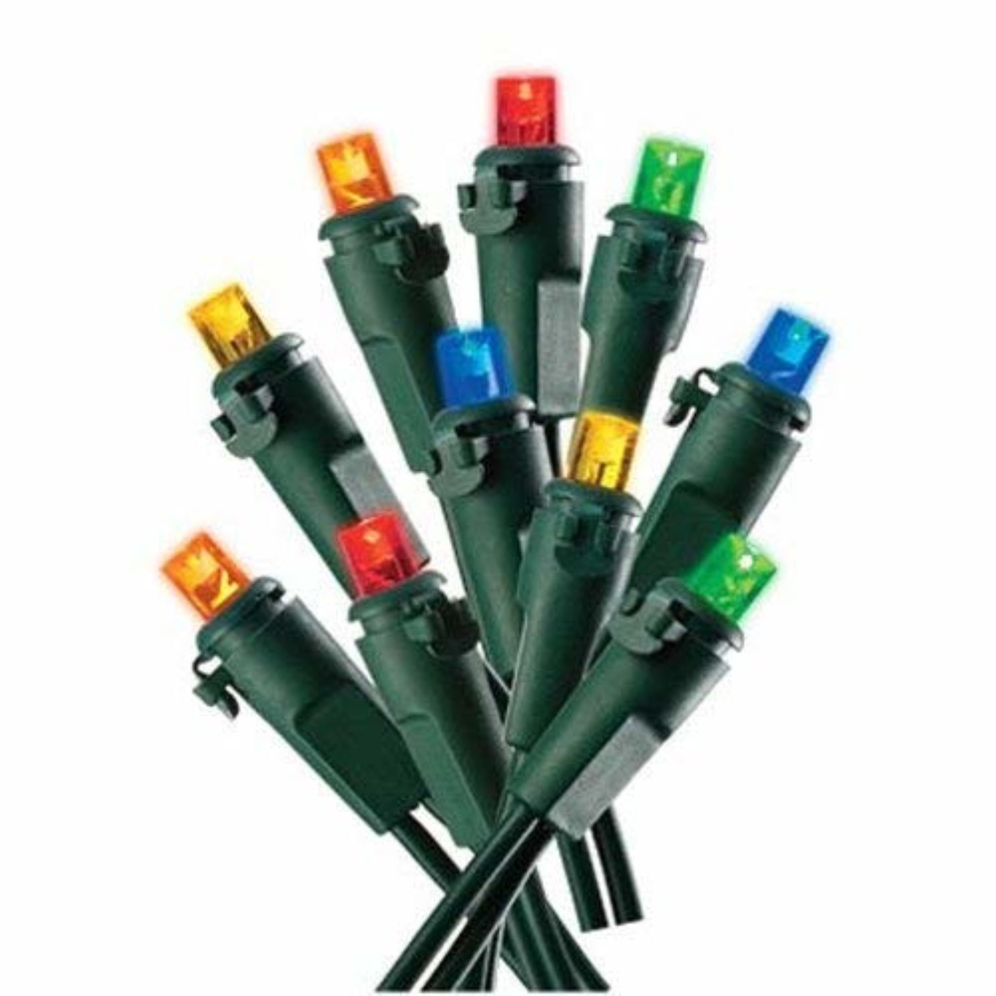 Holiday Wonderland Indoor Outdoor String Lights, 70 Multicolored Micro ...