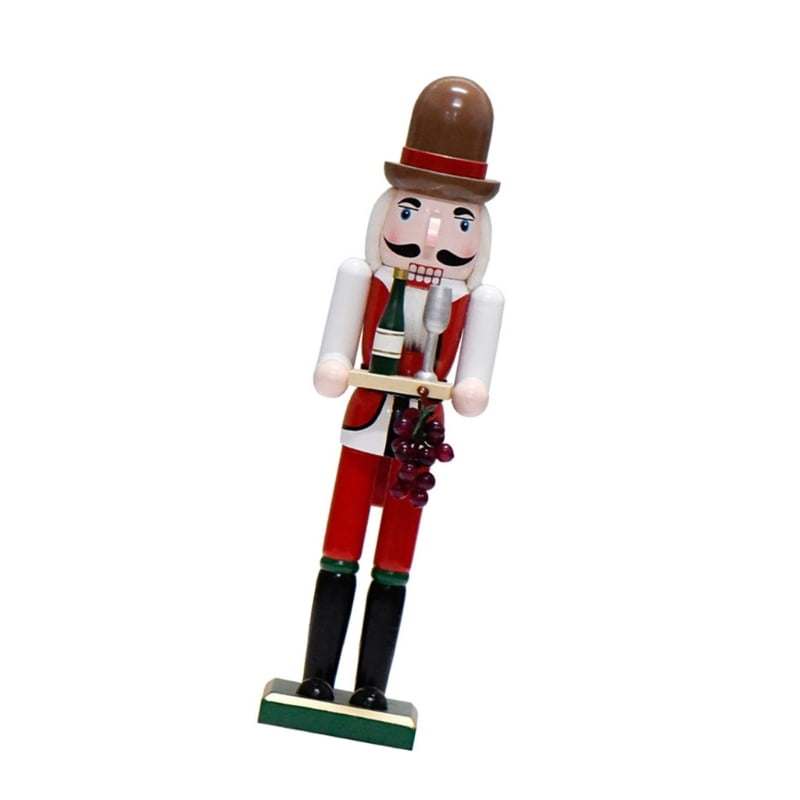 Holiday Wood Wine Maker Nutcrackers 38cm Puppet Toy Table or Shelf ...