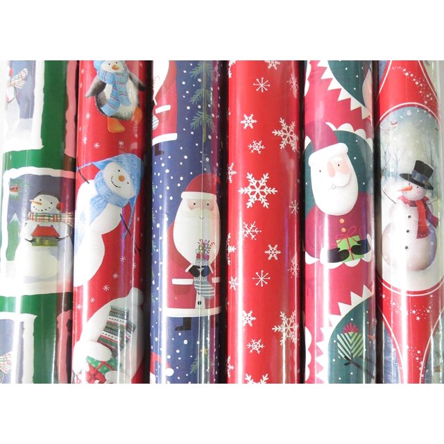 Holiday Wrapping Paper - 300 Square Feet (300 Square Feet, Christmas ...