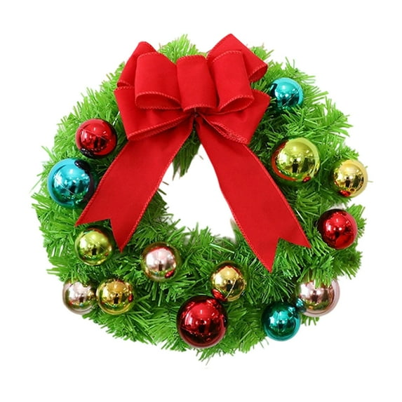 Holiday Wreath Faux Greenery Wall Decor Lifelike PVC Design for ...