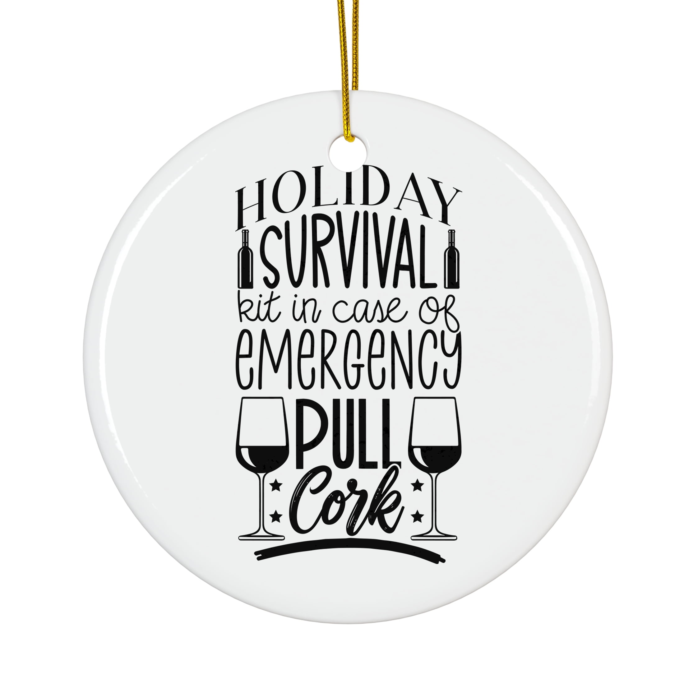 Holiday survival kit in case of emergency pull cork Magical Season Treasure For Gifts And ...