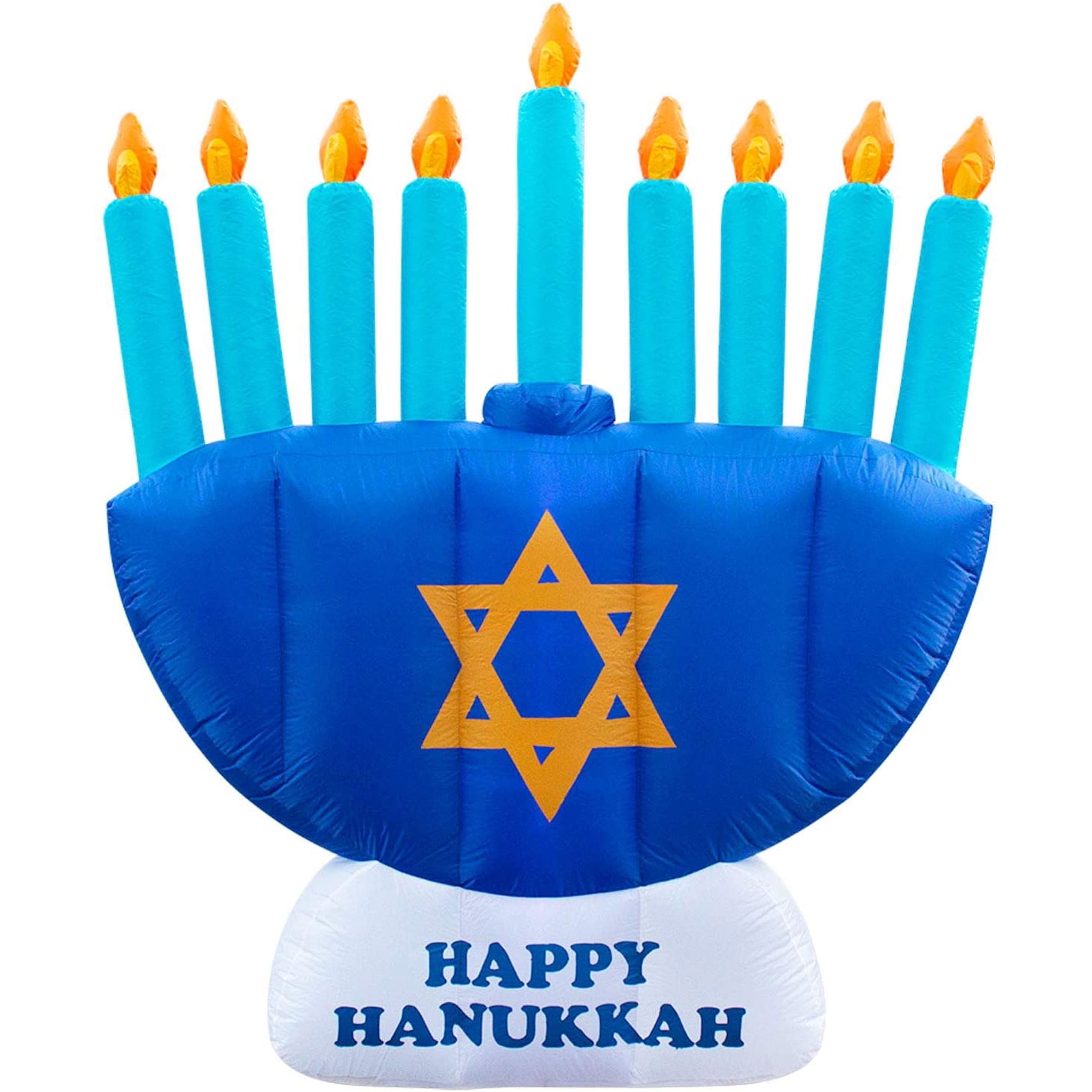 Holidayana 8 Ft Tall Giant Inflatable Hanukkah Menorah Holiday Yard ...