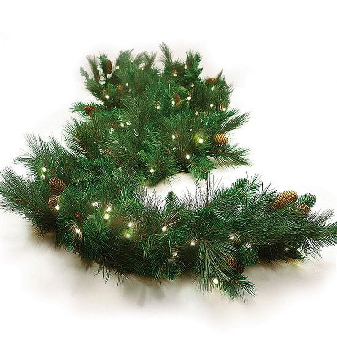 Holidynamics 9ft by 14in Pre-Lit Commercial Grade Mixed Noble Garland ...