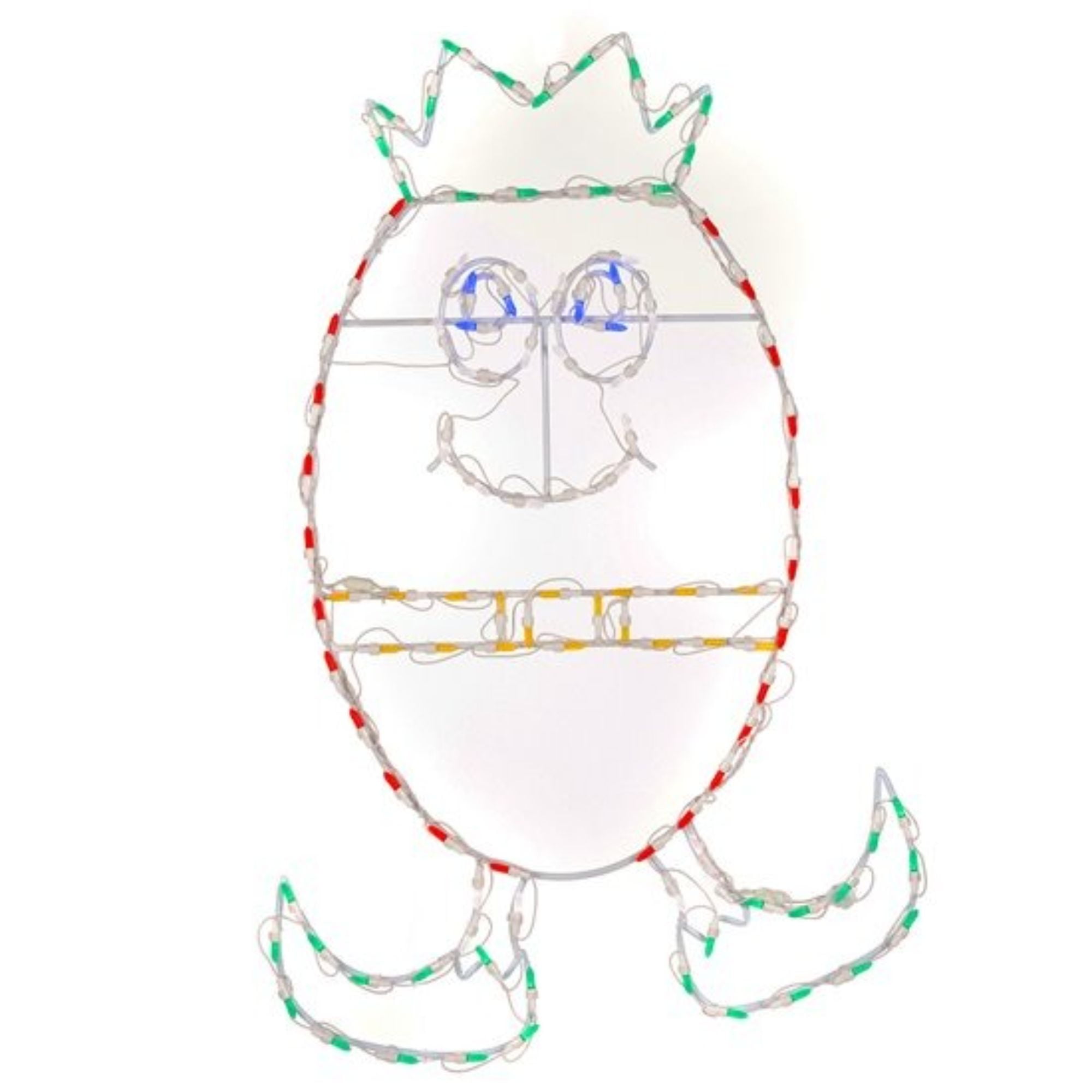 Holidynamics LED Outdoor Metal Frame 48in Jester Elf Christmas Display ...